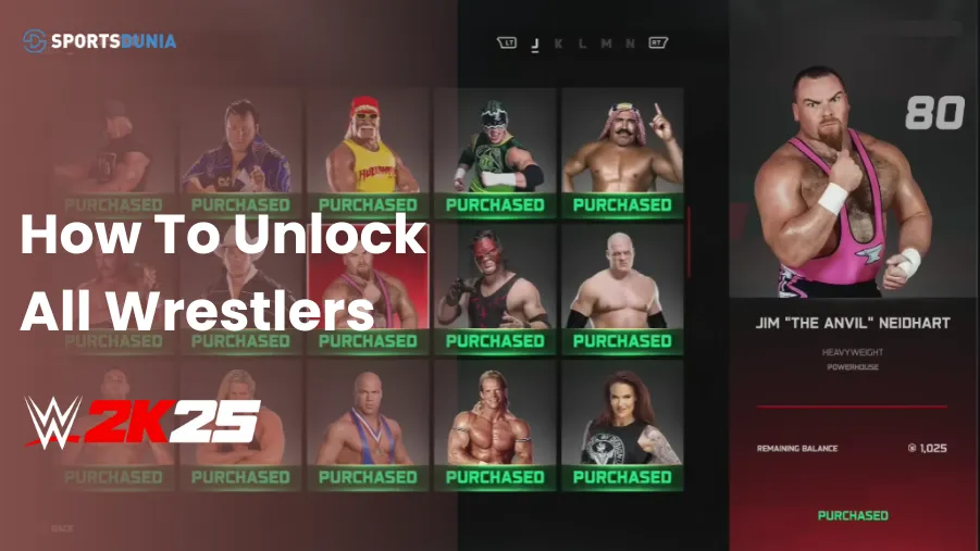 WWE 2K25 How to Unlock All Wrestlers: All Wrestlers List